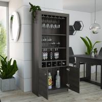 China Luxury Corner Wine Cabinet for Living Room Bar Kitchen Display Glass Modern Furniture for sale