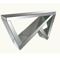 China ODM Mirrored Furniture Slim Console Tables Glass For Hallway Living Room for sale