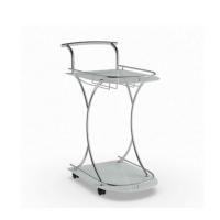 China Metal Modern Drinks Trolley Gold Glass Bar Cart Hotel Food Serving for sale
