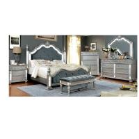 China Wood Master Bedroom Furniture Upholstered Platform Bed for sale