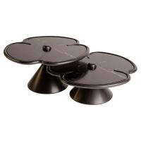China Wooden Round Marble Center Table For Living Room Clover Design for sale