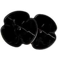 China Wooden Round Marble Center Table For Living Room Clover Design for sale