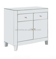 China Modern 2 Door Crystal Mirrored Buffet Cabinet Rolling Bar OEM for sale