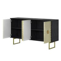 China Living Room Wooden TV Cabinet Sideboard Media Console Buffet Display Unit for sale