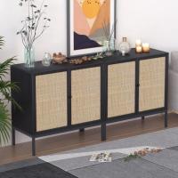 China Decorative MDF Slat Wood Cabinet Sideboard Kitchen Apartment for sale