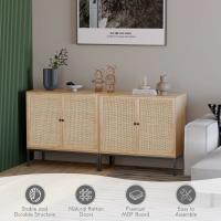 China Decorative MDF Slat Wood Cabinet Sideboard Kitchen Apartment for sale