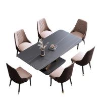 China OEM Black Dining Table Marble Onyx Modern Furniture for sale