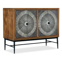 China Contemporary Low Wooden Sideboard TV Cabinet Brown 4 Door for sale