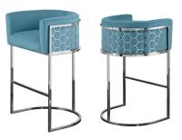 China Modern Custom Living Room Seating Stainless Steel Bar Furniture with High Chrome Base for sale