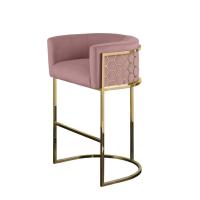 China Modern Custom Living Room Seating Stainless Steel Bar Furniture with High Chrome Base for sale