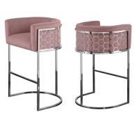 China Modern Custom Living Room Seating Stainless Steel Bar Furniture with High Chrome Base for sale