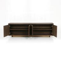 China Dark Solid Wood Walnut Sideboard Wooden Buffet Cabinet OEM for sale