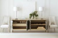 China Modern Media Console Buffet Mirrored Living Room Sideboard TV Stand for sale