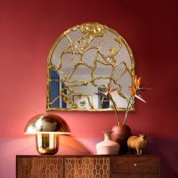 China Full Length Hanging Brushed Brass Mirror 100x200cm Decorative for sale