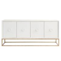 China Hotel Low Wood Mirrored Sideboard Unit Entertainment Console Table for sale