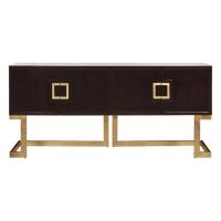 China Hotel Low Wood Mirrored Sideboard Unit Entertainment Console Table for sale