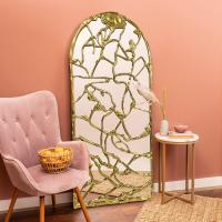 China Decorative Full Length Mirror Arched Handmade Moroccan Style Ornament for sale