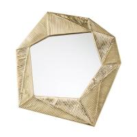 China Round Oval sunburst Gold Wall Mirror For Bathroom Decorative for sale