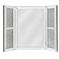 China Glass LED Crystal Bedroom Wall Mirror Decorative Full Length Home Furniture for sale