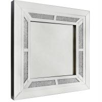 China Glass LED Crystal Bedroom Wall Mirror Decorative Full Length Home Furniture for sale