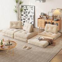 China Reclining Convertible Sectional Couch Bed Sofa Tatami With Velvet Fabric for sale