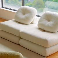 China Reclining Convertible Sectional Couch Bed Sofa Tatami With Velvet Fabric for sale