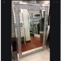 China 24 Inch Rectangle Hanging Full Length Mirror Bathroom With MDF Backboard for sale