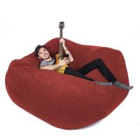 China Outdoor 7Ft Giant Bean Bag Lounge Chair Soft Faux Fur Fabric EPS Fill for sale