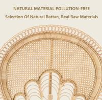 China Wooden Rattan Arm Chair Outdoor Wicker Peacock Furniture for sale
