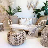 China Outdoor Patio Furniture Leisure Four Sets Table And Chair With Rattan Frame Material for sale