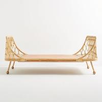 China Rattan Cane Double Bed Frame Bedroom Furniture For Hotel Restaurant And Banquet for sale