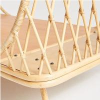 China Rattan Cane Double Bed Frame Bedroom Furniture For Hotel Restaurant And Banquet for sale