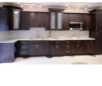 China Readymade Modular Modern Wood Kitchen Cabinets With Melamine Board Carcase for sale