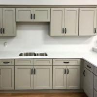 China ODM L Shaped Kitchen Cabinets Ready Made Cupboards for sale