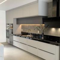 China Corner Kitchen MDF Cabinets Pantry White Black Modular for sale