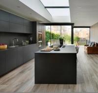 China Melamine Board Premade Kitchen Cabinets Units Modular Glass for sale