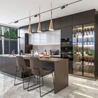 China Upper Modular Melamine Kitchen Cabinets Almirah Furniture for sale