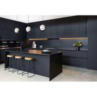 China Melamine Board Prefab Kitchen Cabinets Wall Mounted Furniture for sale