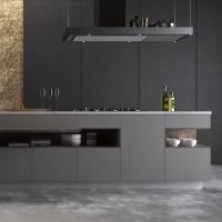 China OEM Lacquer Corner Kitchen Cabinets And Countertops Solutions Acrylic Door for sale