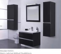 China Small 42 Inch Toilet Sink Unit Cloakroom Vanity And Basin Combo for sale