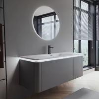 China Custom Wall Mounted Bathroom Cabinet 60 Inch Vanity Single Sink for sale