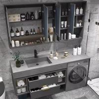 China Modern 48 Inch Bathroom Vanity Wash Basin Cabinet Combination for sale