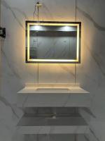 China Shallow LED Mirror Cloakroom Vanity Unit 500mm High End for sale