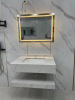 China Shallow LED Mirror Cloakroom Vanity Unit 500mm High End for sale