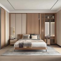 China Customized Color Modern Clothes Wardrobe Solid Wood Build Incloset for Home Economical Furniture for sale