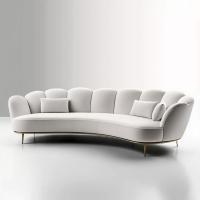 China FOAM Filling Material Luxury Living Room Fabric Sofa Velvet Upholster Sectional Sofa For Home Hotel And End Design for sale