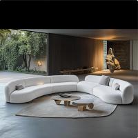 China Corner Sofa Modern Round Cloud Couch Sectional White Living Room Modern Velvet Live Sofa Room Sofa Set Modern for sale