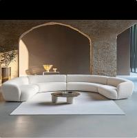 China Corner Sofa Modern Round Cloud Couch Sectional White Living Room Modern Velvet Live Sofa Room Sofa Set Modern for sale