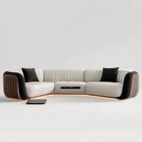 China Modern Upholstered 2 3 Seater Sofa Light Luxury Living Room Lounge Loveseat Sofas Leather Couch Set Furniture for sale