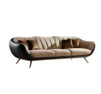 China Modern Upholstered 2 3 Seater Sofa Light Luxury Living Room Lounge Loveseat Sofas Leather Couch Set Furniture for sale